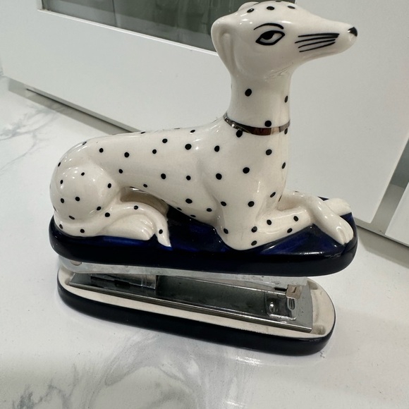 Anthropologie | Office | Staffordshirestyle Dalmatian Dog Stapler ...